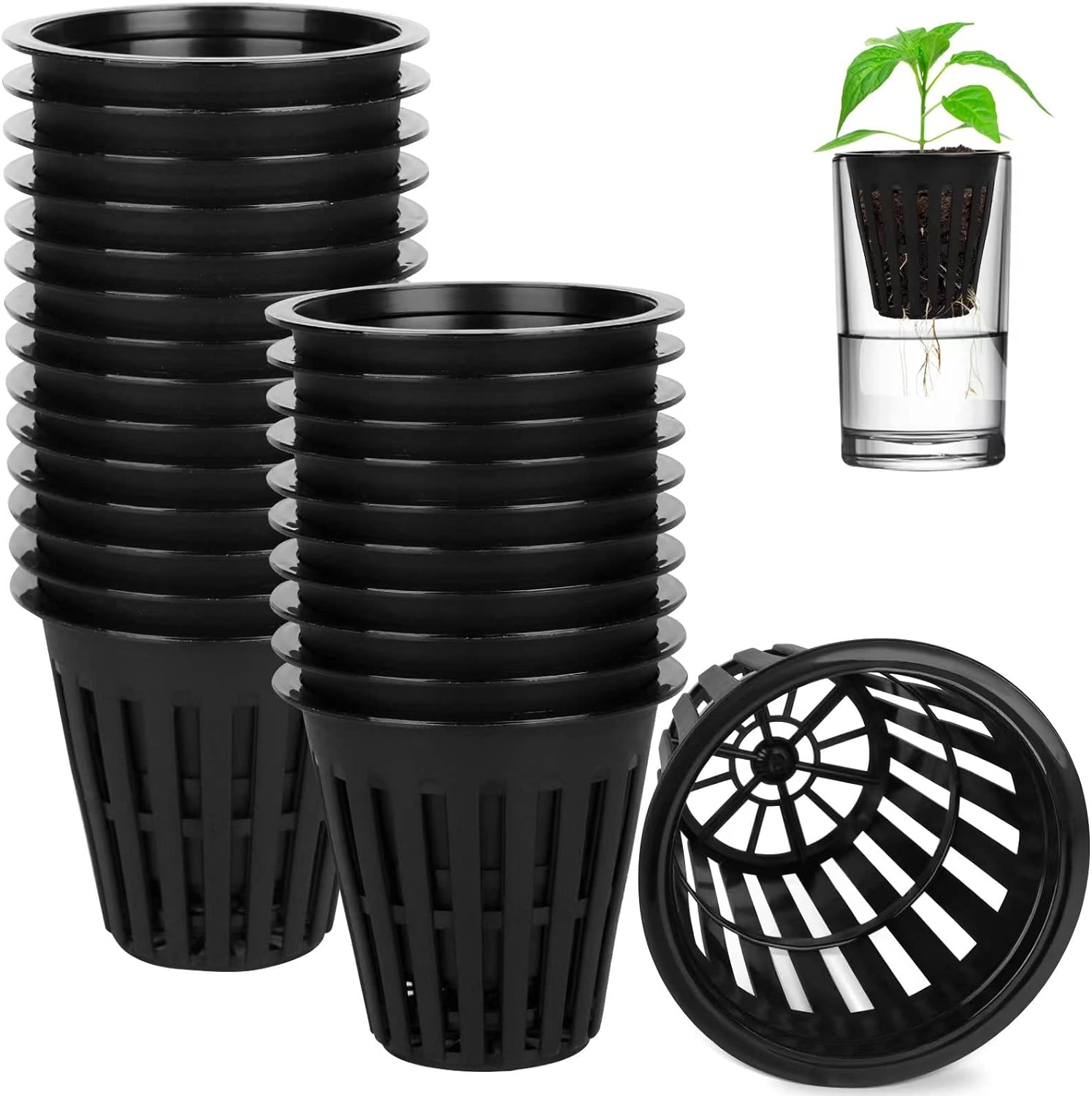 HXSEMAYIG 100PCS 2 inch Net Pots Review - Hydroponic Gardening