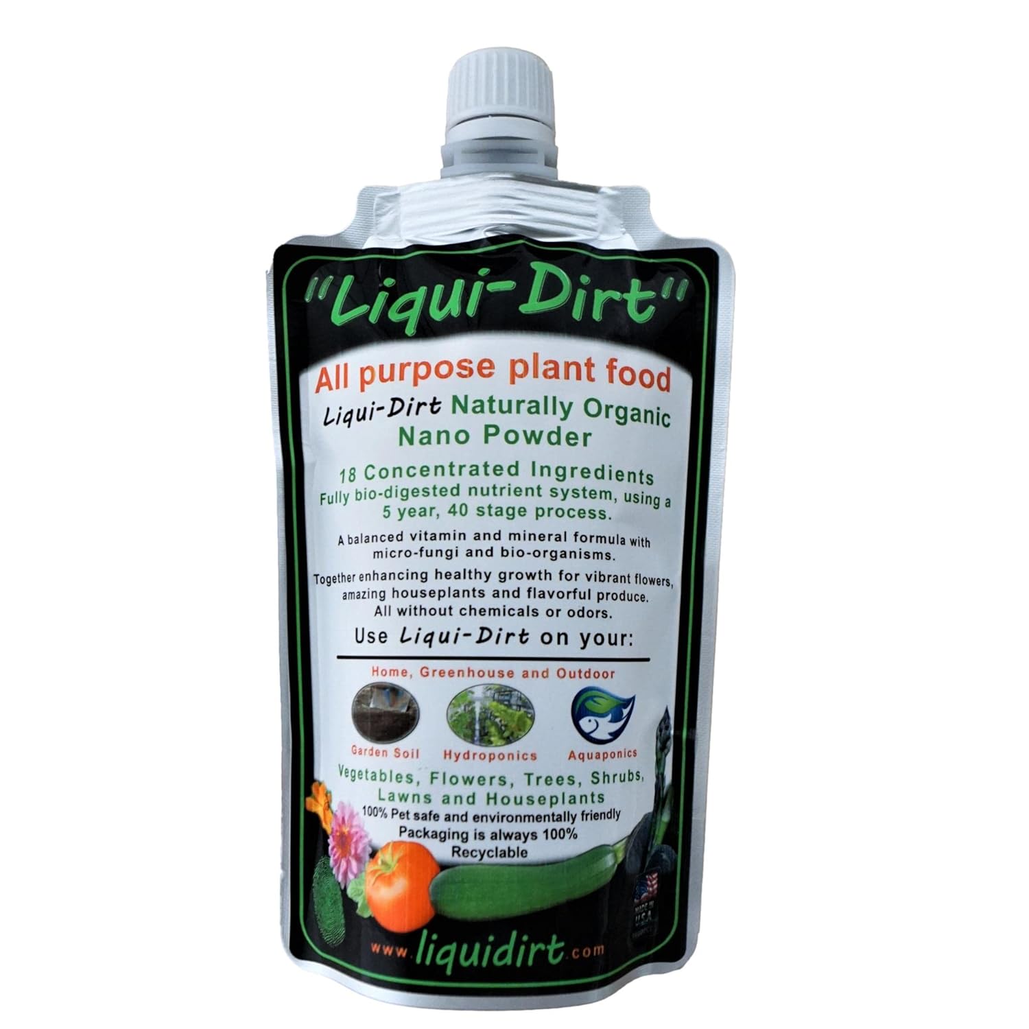 Liqui-Dirt Plant Food Fertilizer Review - Hydroponic Gardening
