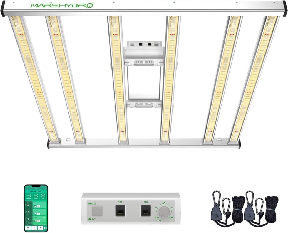 MARS HYDRO FC-E4800 LED Grow Light Review - Hydroponic Gardening
