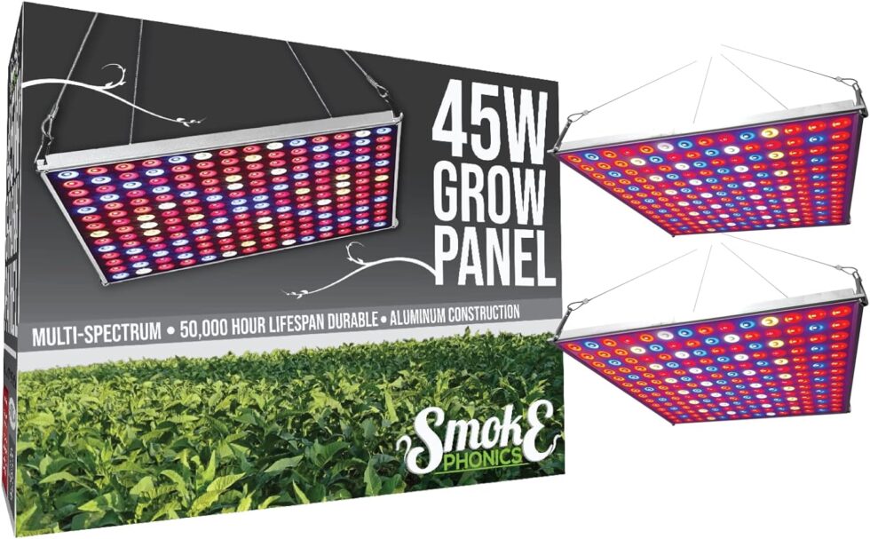 SmokePhonics Hydroponic LED Multi-Spectrum Grow Panel Review ...
