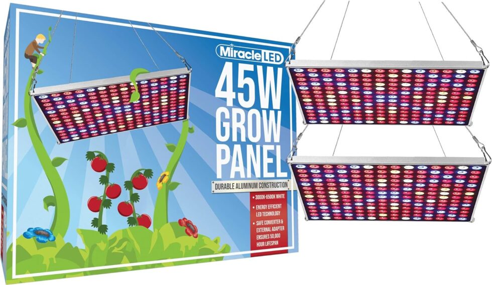 Miracle LED Commercial Hydroponic Grow Panel Kit Review - Hydroponic ...